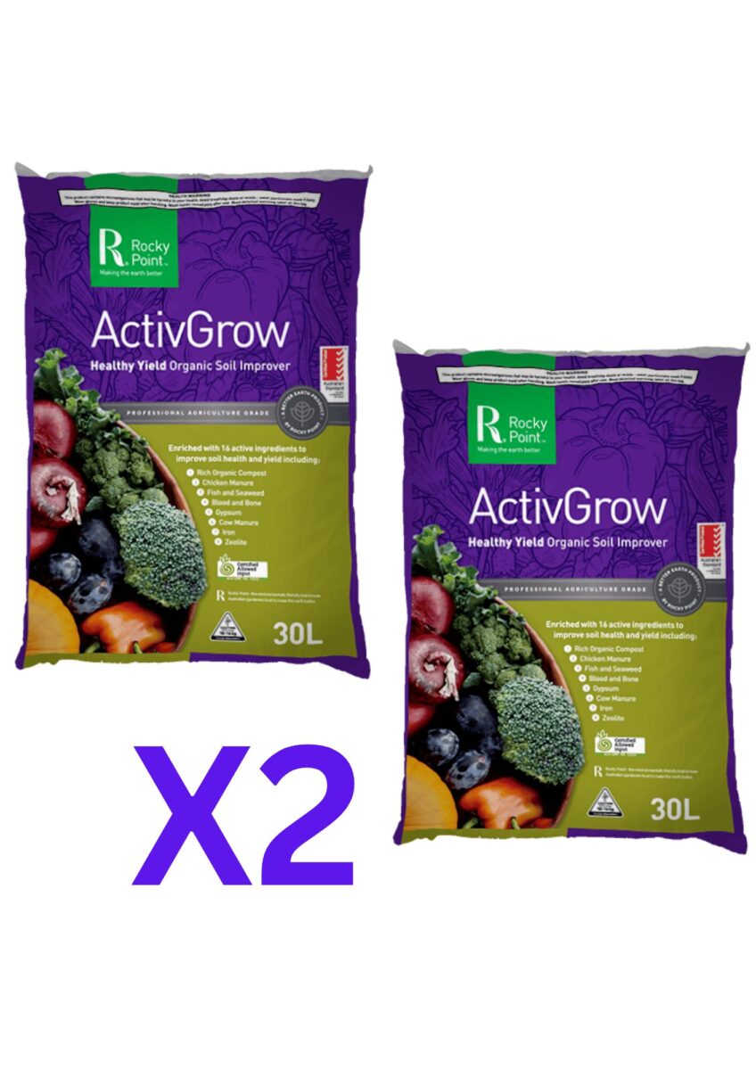 ActivGrow Soil Improver 50L x2 - Improve Garden Health